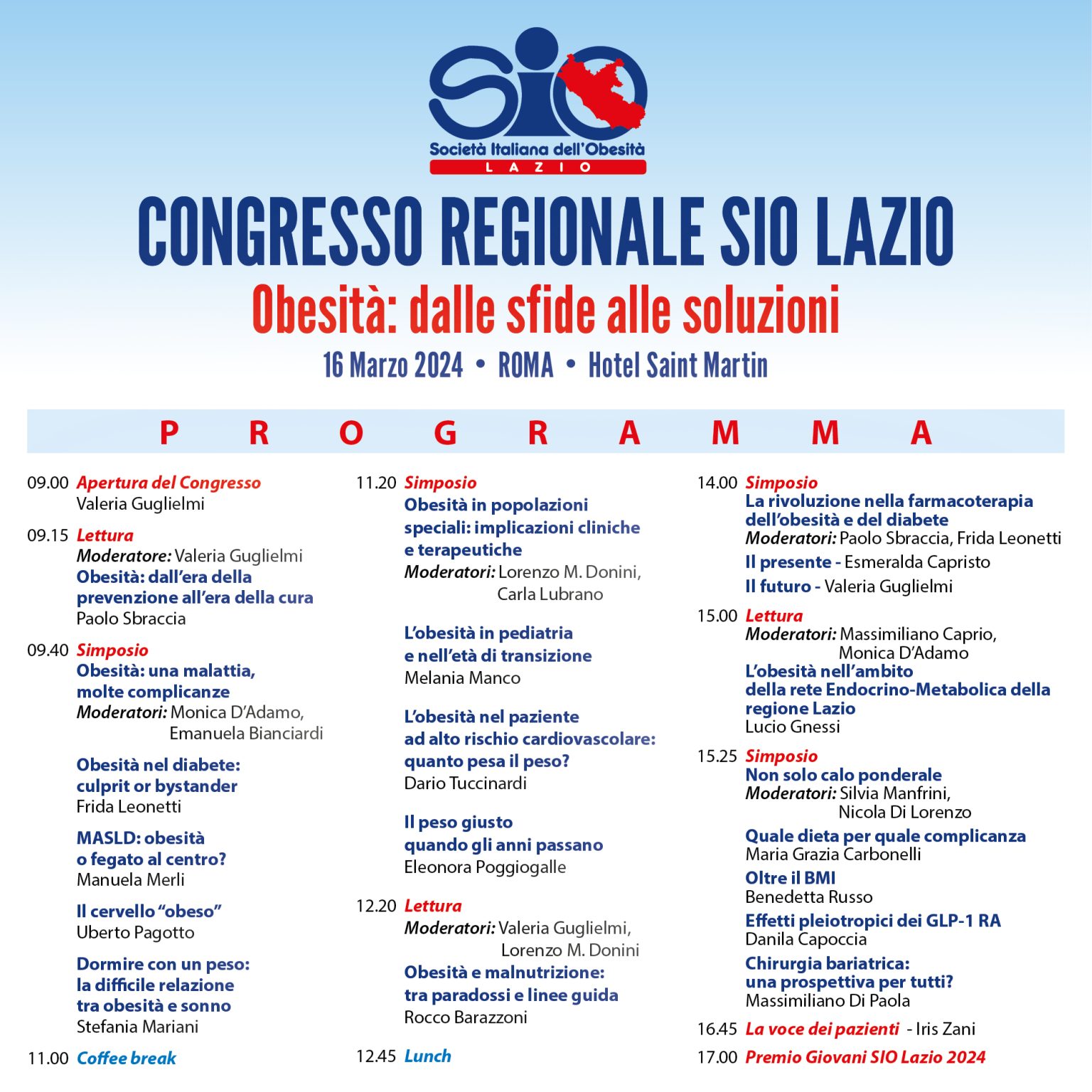 CONGRESSO REGIONALE SIO LAZIO – Obesità: dalle sfide alle soluzioni ...